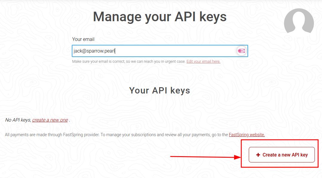 Create an API key to display Windy Weather as the live map background